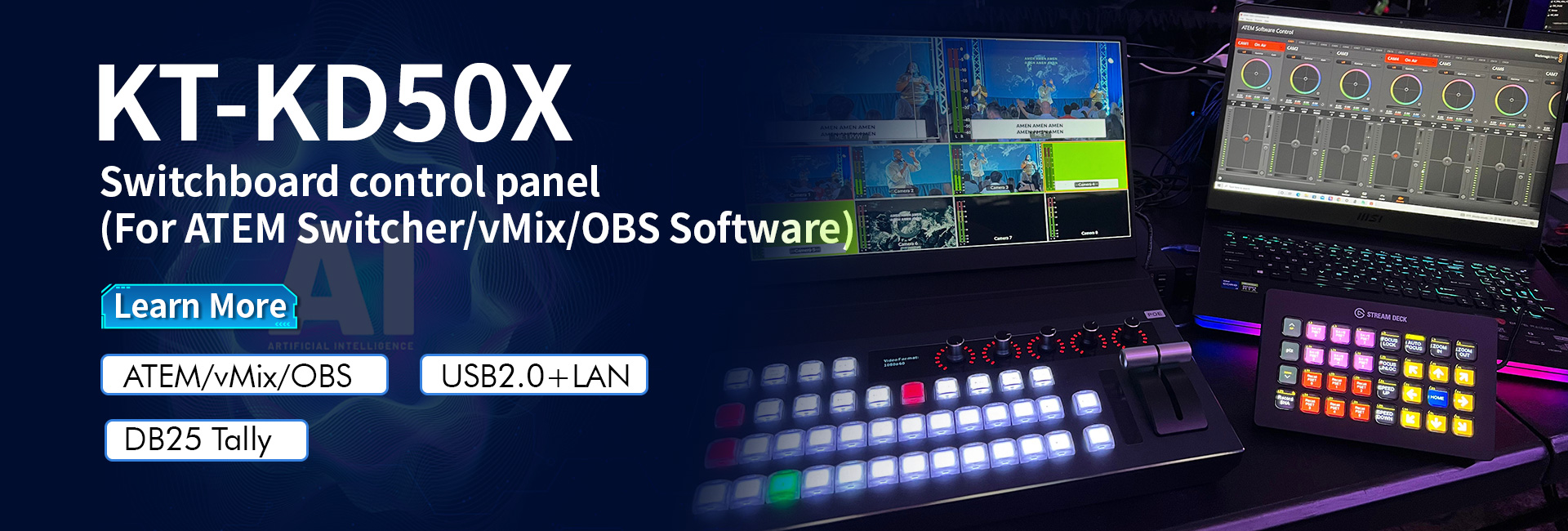 Switchboard control panel (For ATEM Switcher/vMix/OBS Software) -HDKATOV( former Shenzhen KATO ...